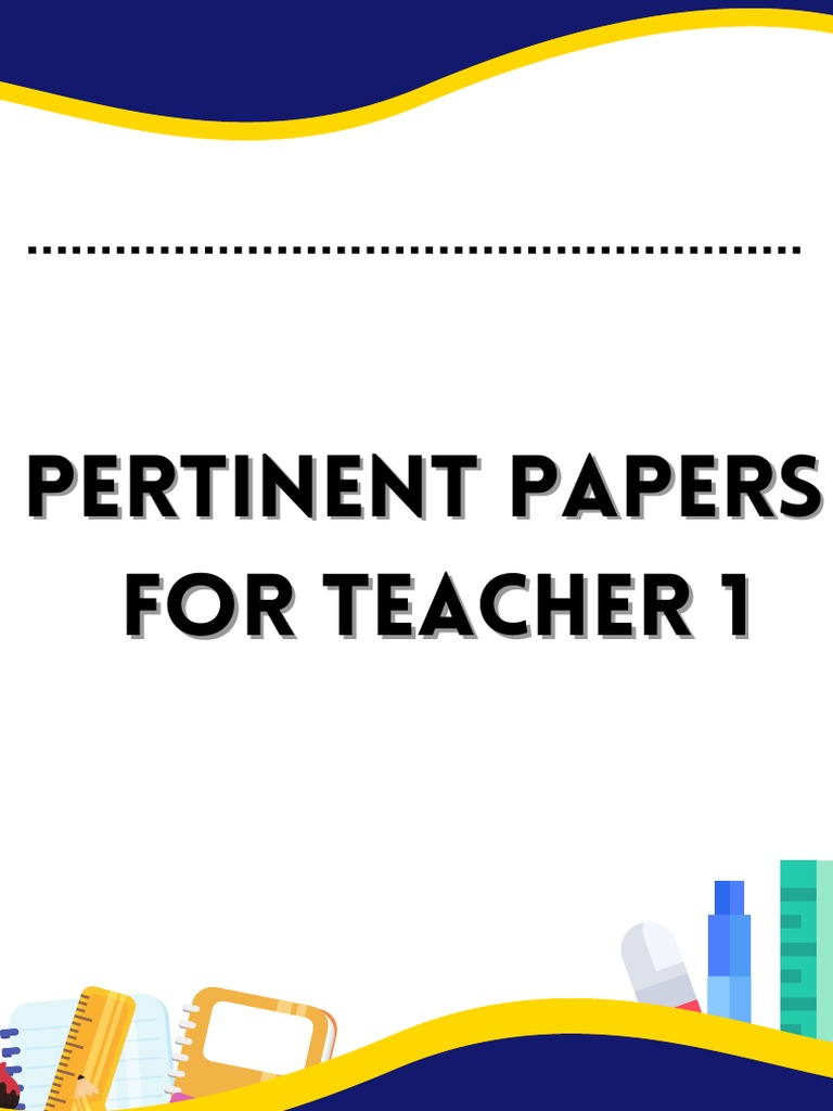 Tabbing Format for Teacher Applications | PDF