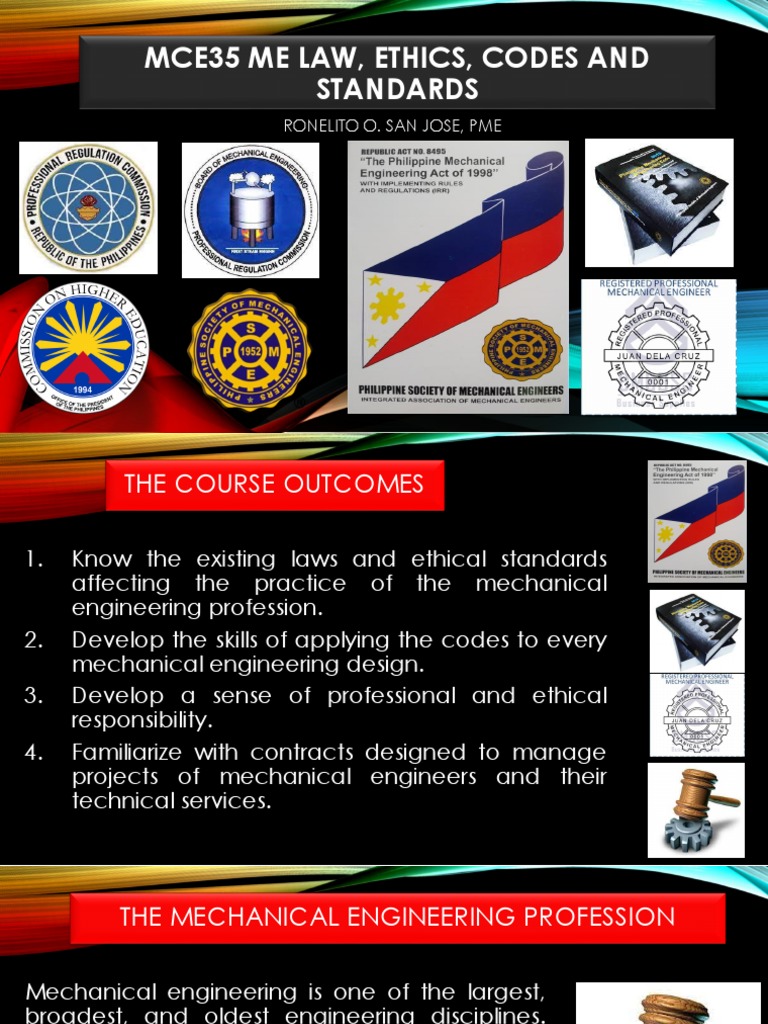 Mce35 Me Laws Prelim PDF | PDF | Engineer | Licensure
