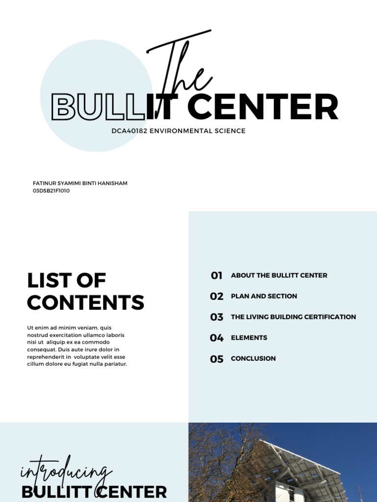 Bullitt Center: A Green Building Model | PDF | Water | Sustainable ...