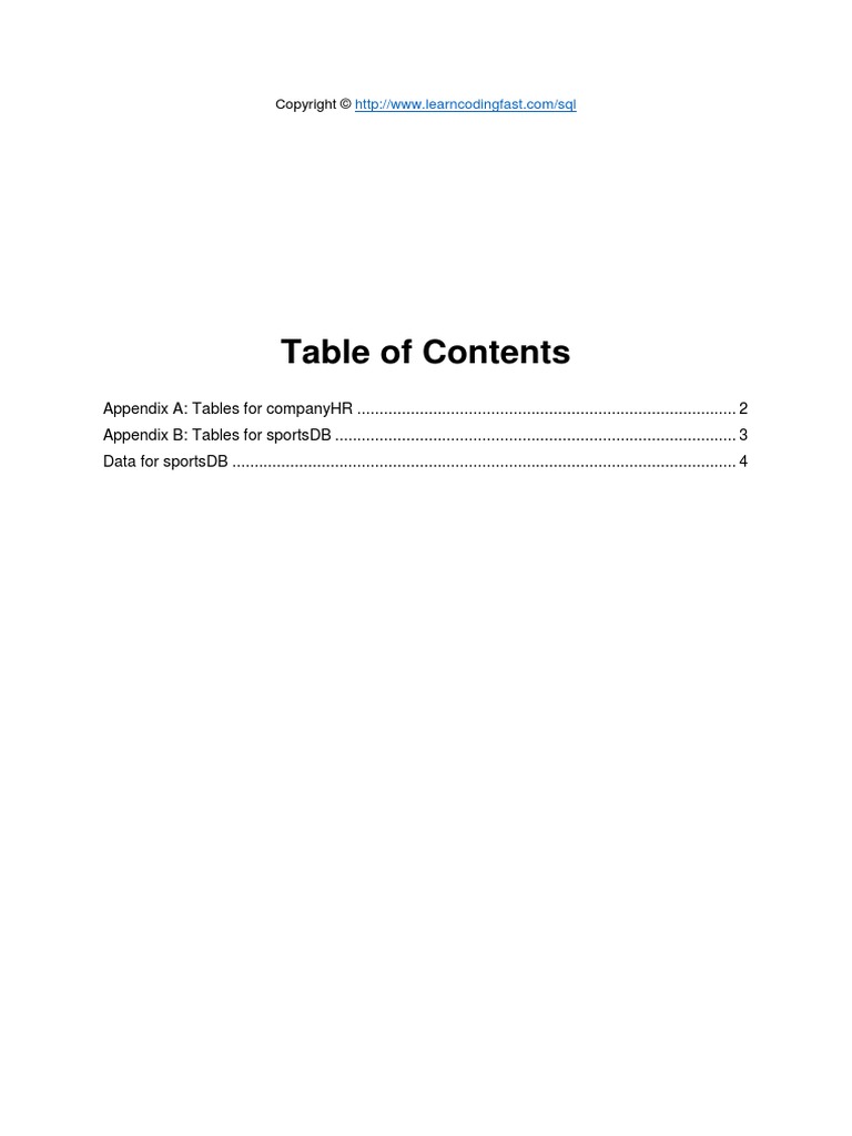 Learn Sql In One Day And Learn It Well Resources Pdf Computers