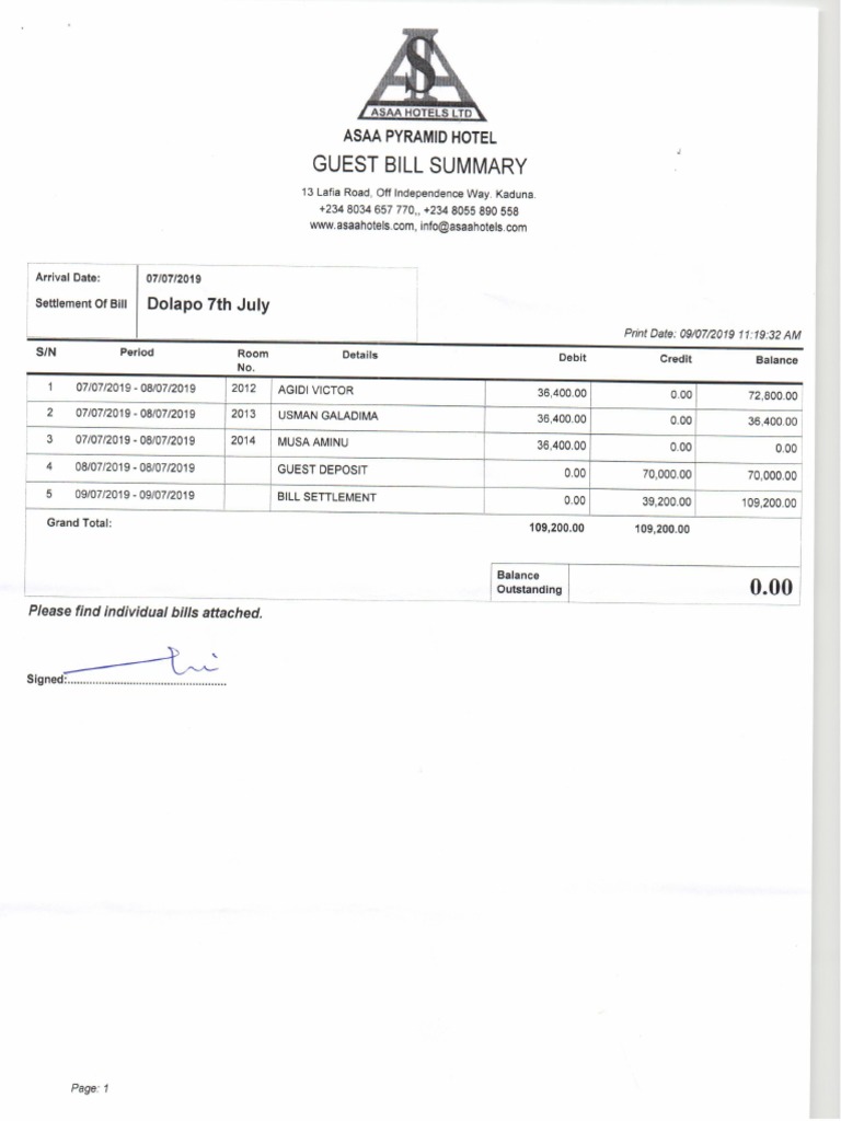 Asaa Pyramid Bills PDF | PDF