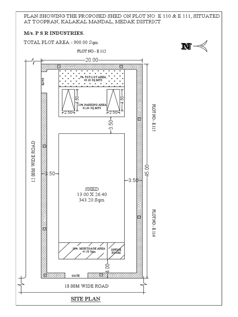 Shed Toopran Site Plan Final PDF | PDF