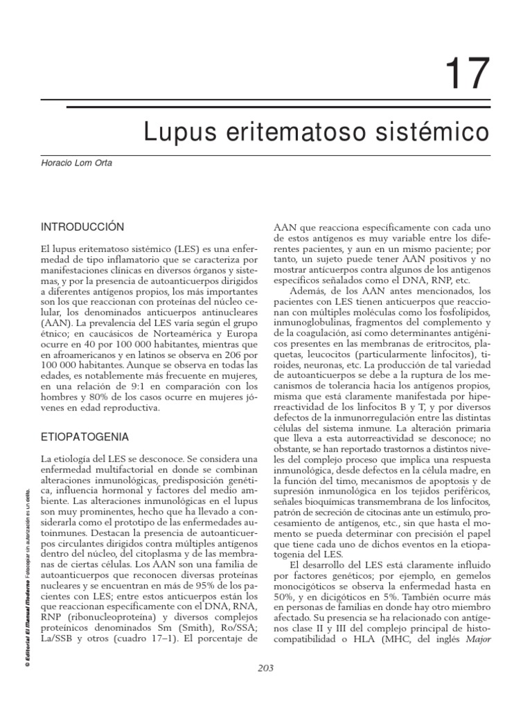 Lupus Eritematoso Sistémico | PDF | Sistema inmune | Antígeno