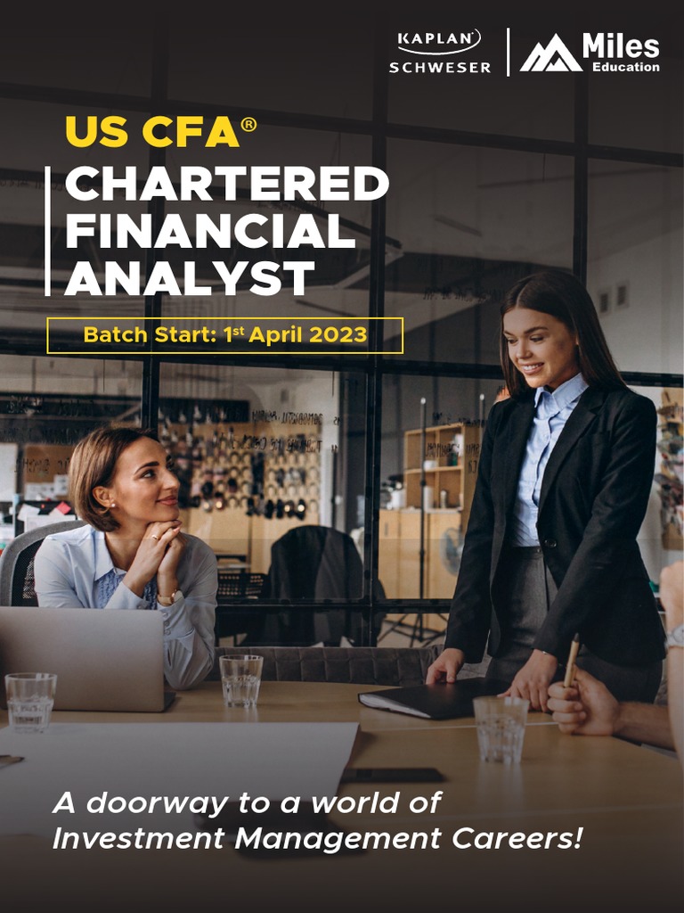 CFA Brochure PDF | PDF | Kaplan | Service Industries