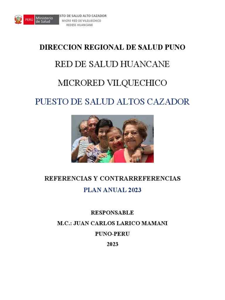 Refcon Plan Anual 2023 Alto Cazador | PDF | Hospital