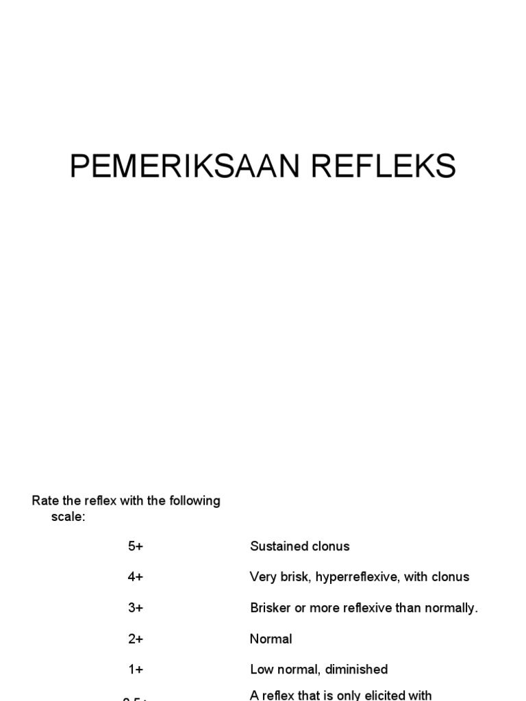 Pemeriksaan Refleks-1 | PDF