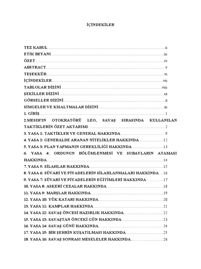İÇİNDEKİLER | PDF