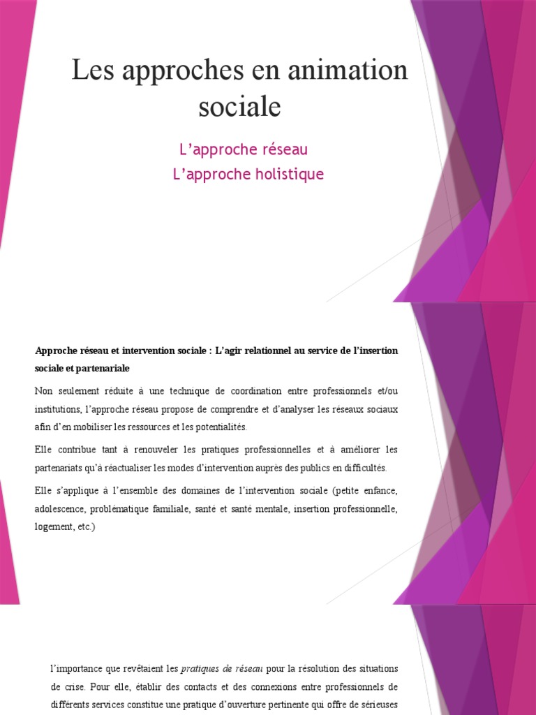 Cours 7 Les Approches | PDF | Holisme | Théories philosophiques