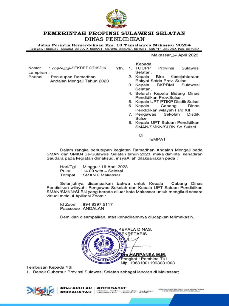 Penutupan Ramadhan Andalan Mengaji 2023 | PDF