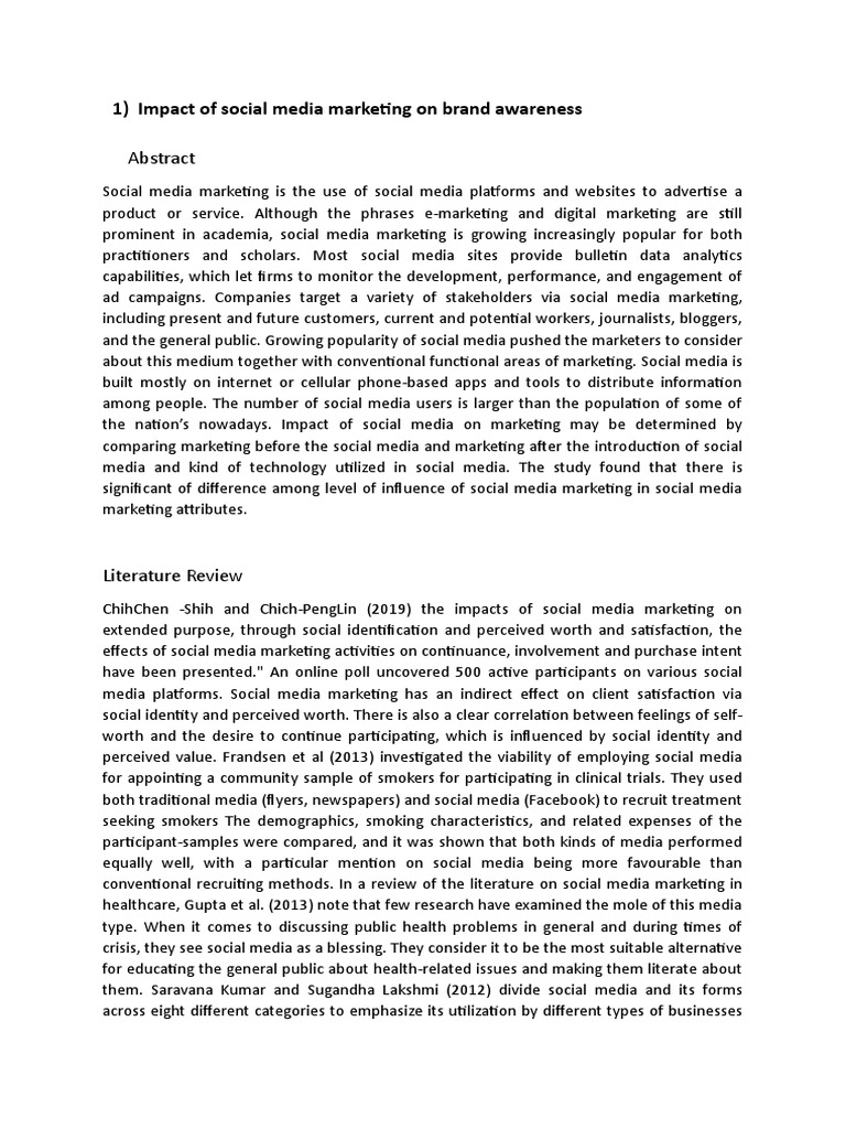 Review Paper - Abstract and Literature Review L | PDF | Social Media ...