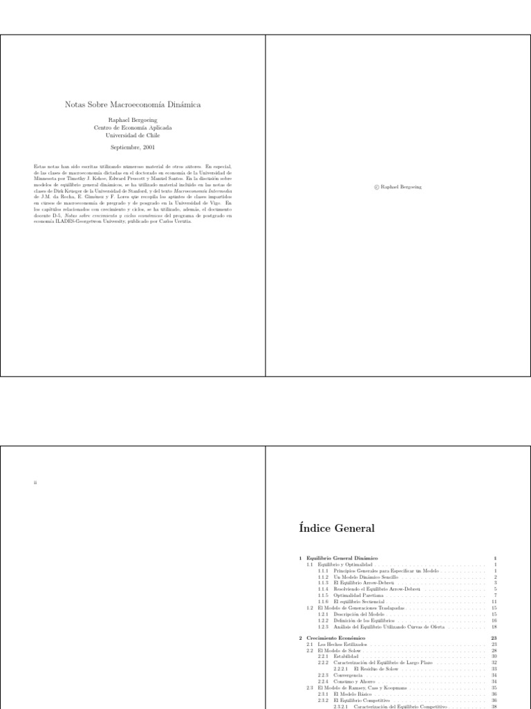 Book Macro 3 | PDF | Teoría del equilibrio general | Ecuaciones