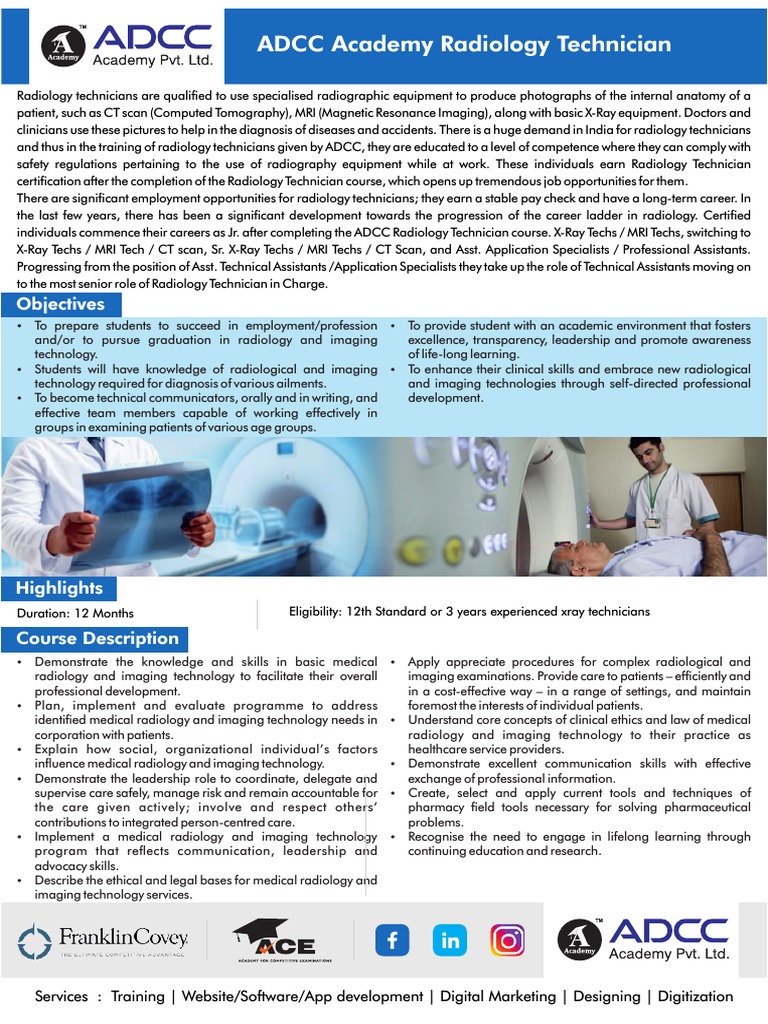 Radiology Technician PDF | PDF