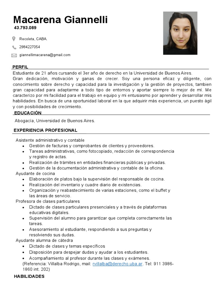 Curriculum Completo | PDF | Crecimiento personal y profesional