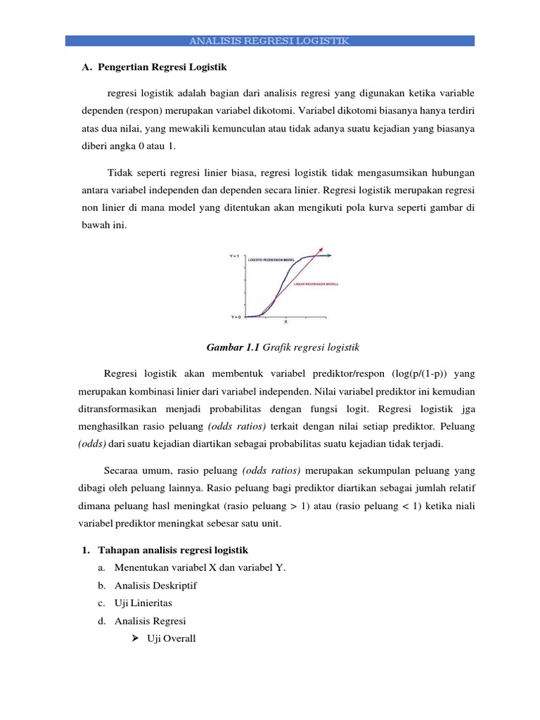 Model Regresi Logistik | PDF