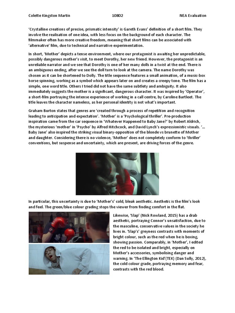 Short Film Analysis for Filmmakers | PDF | The Nutcracker | Thriller ...