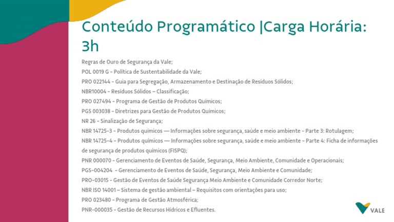 Conteúdo Programático Treinamento em Padroes PDF | PDF