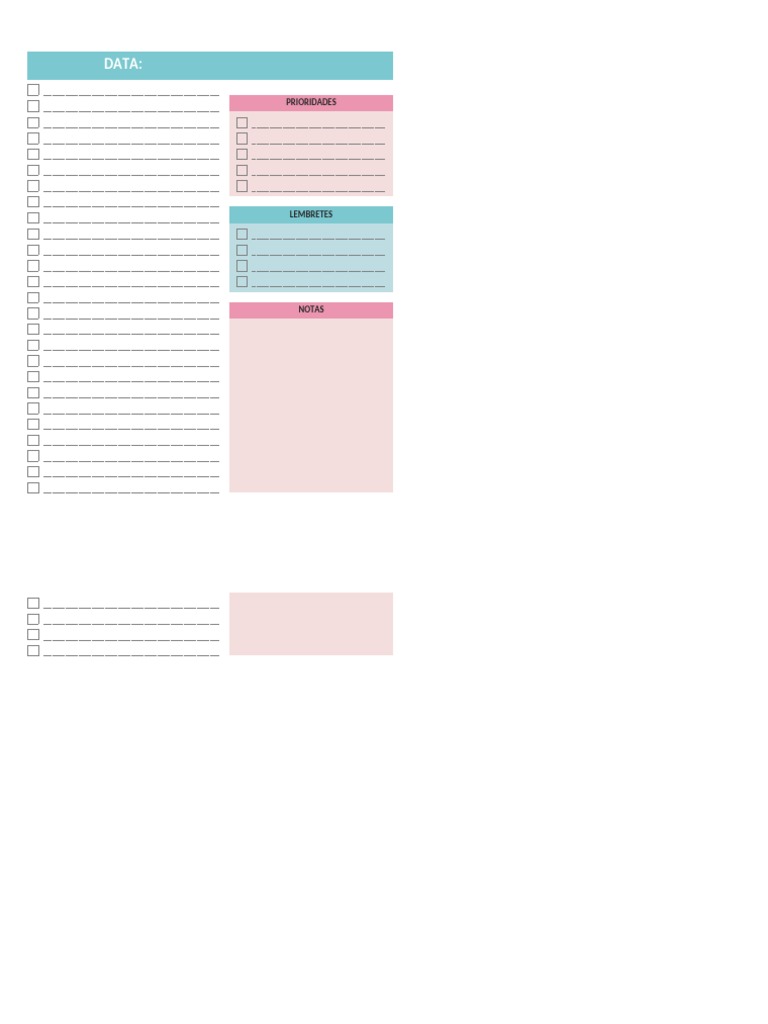 Planner Diario para Imprimir PDF | PDF