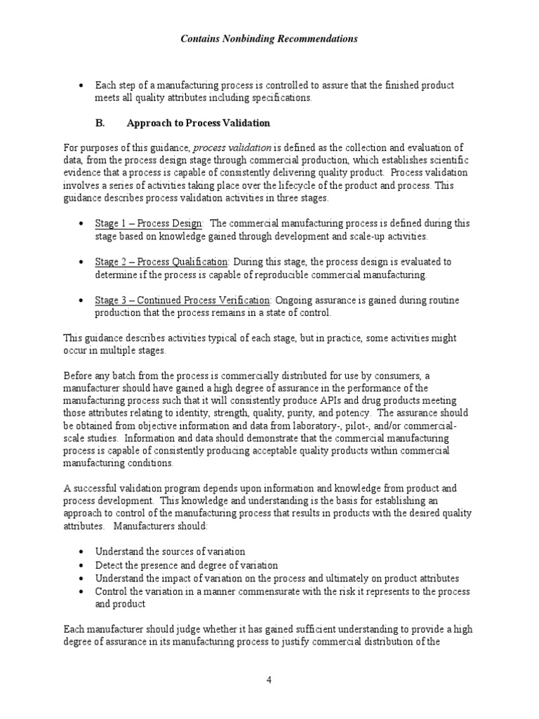 Process Validation General Principles And Practices 7 Pdf Business Process Business 