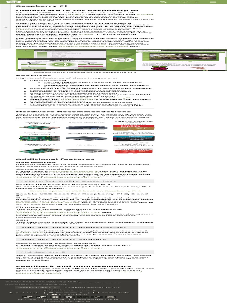 Raspberry Pi Ubuntu MATE PDF | PDF Raspberry Pi Ubuntu MATE PDF | PDF