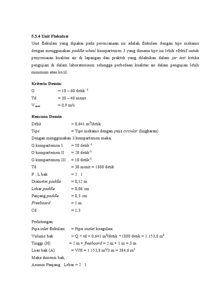 Flokulasi&sedimentasi | PDF