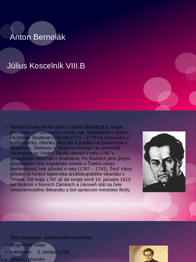 Anton Bernolak - Odp | PDF