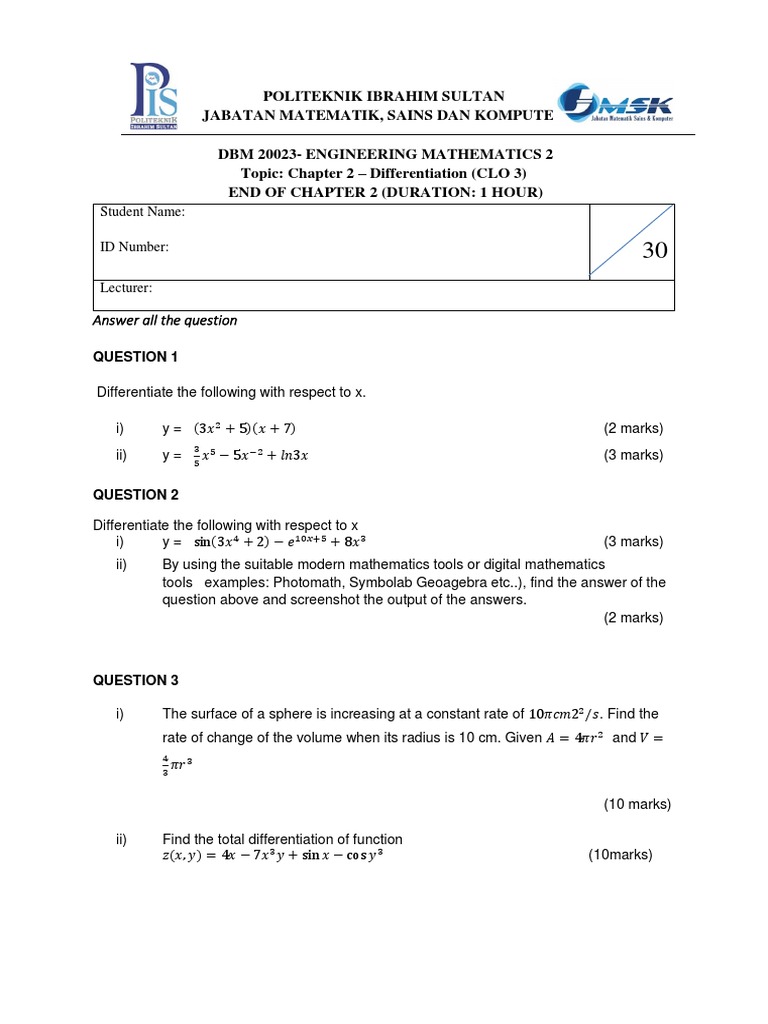 Eoc 2-Question | PDF