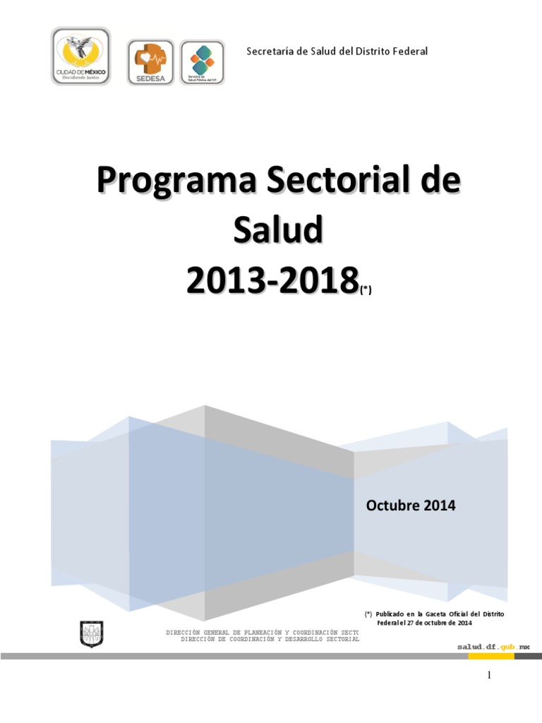 Programa Sectorial Salud 2013-2018 | PDF | Obesidad | México