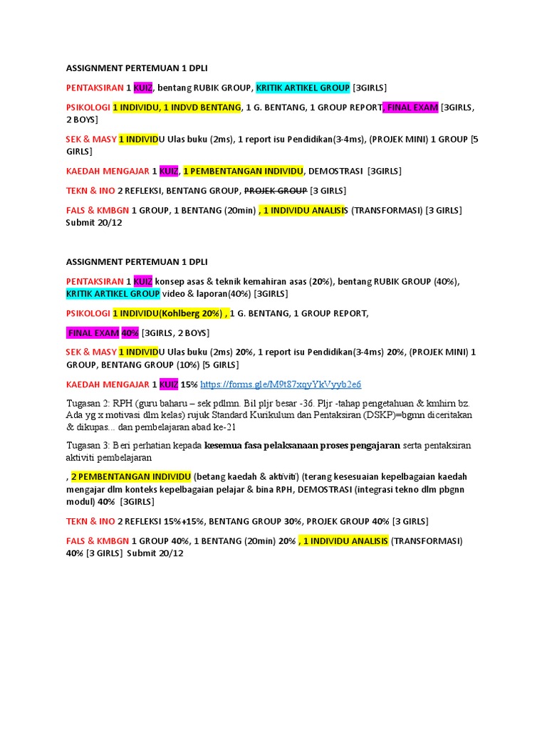 Assignment Pertemuan 1 Dpli | PDF