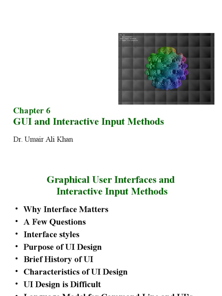Chapter 6 - GUI and Interactive Input Methods | Download Free PDF ...