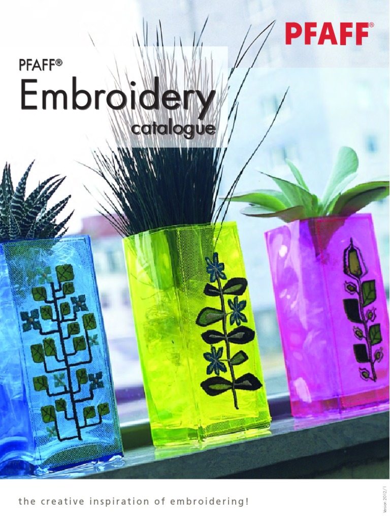 Pfaff Embroidery Catalogue PDF | PDF