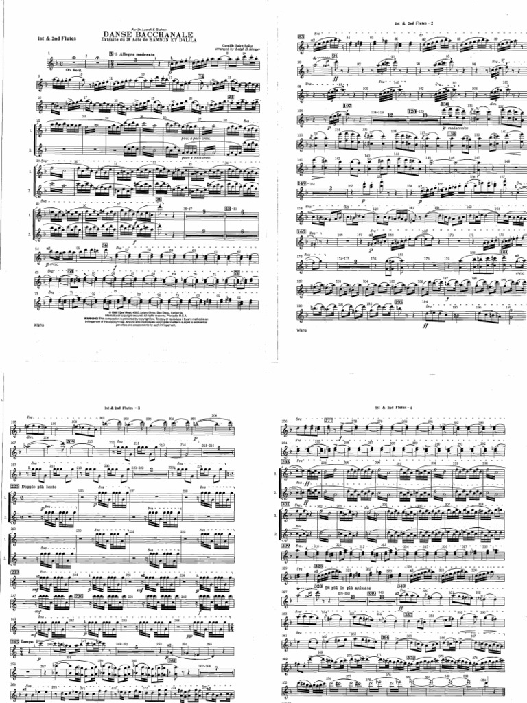 Danse Bacchanale PDF | PDF