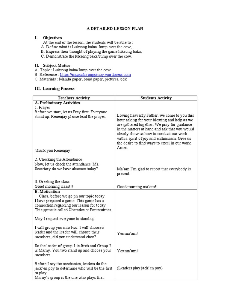 An Interactive Lesson on the Traditional Filipino Game of Luksong Baka ...