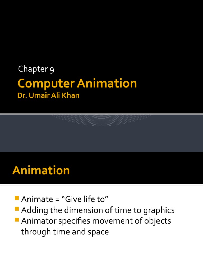 Chapter 9 - Computer Animation | PDF | Animation | Computer Generated ...