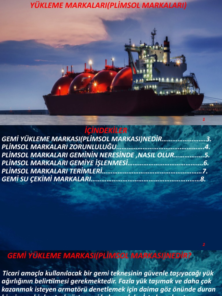 Yükleme Markalari (Pli̇msol Markalari) | PDF