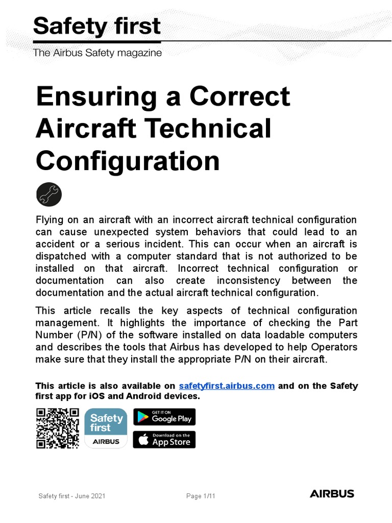 Ensuring A Correct Aircraft Technical Configuration | PDF