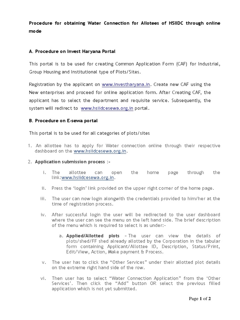 Online Water Connection Application Guide | PDF | Cyberspace | Computing