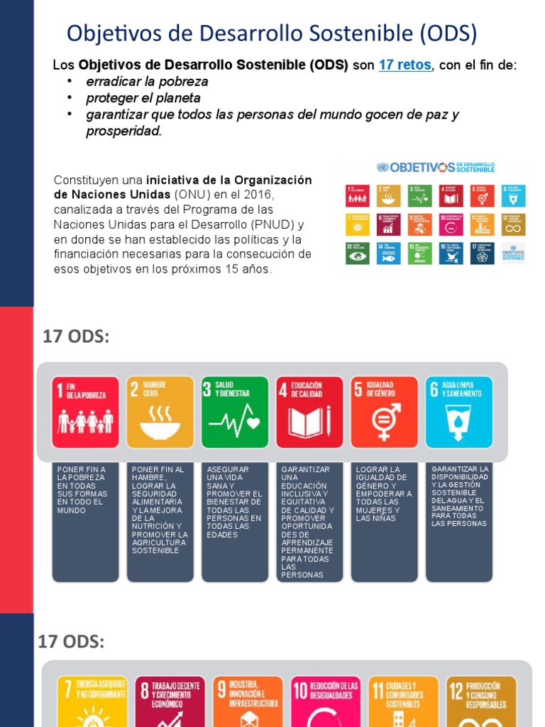 Presentacion Ods | PDF | Sustentabilidad | Entorno natural