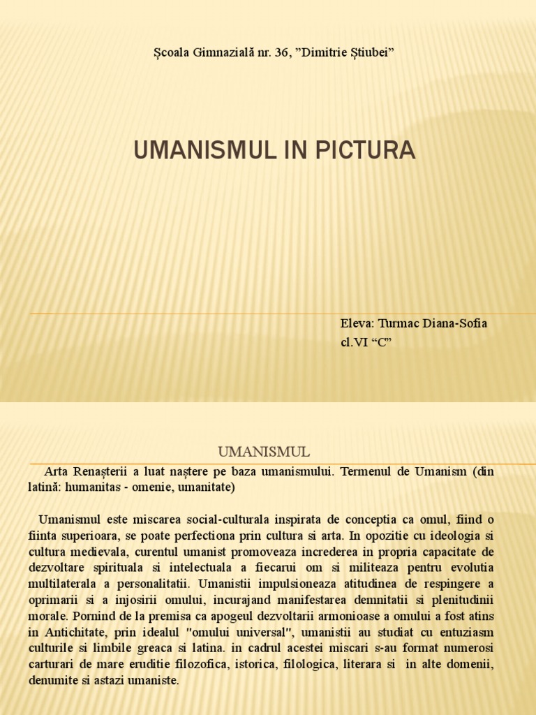 Umanism in Pictura | PDF