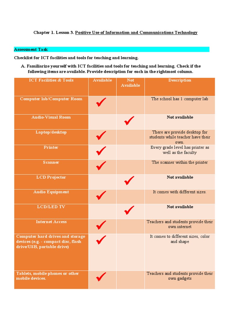 LESSON 3. Task 3 - Answer | PDF | Educational Technology | Information And Communications Technology
