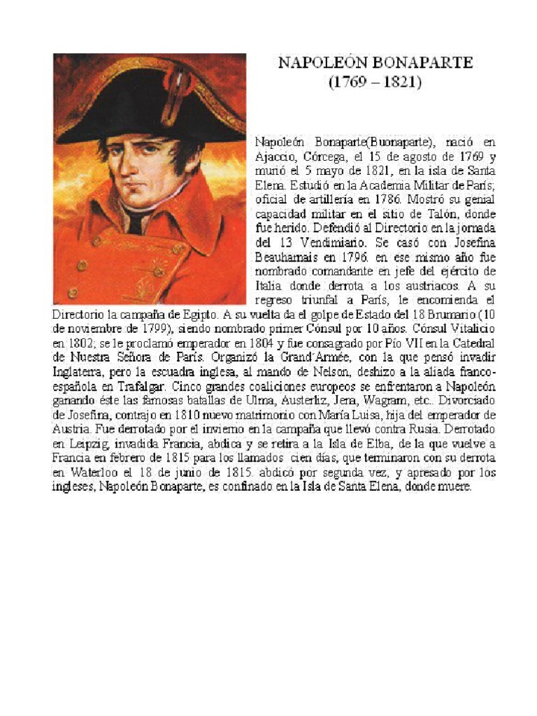 Napoleón Bonaparte | PDF