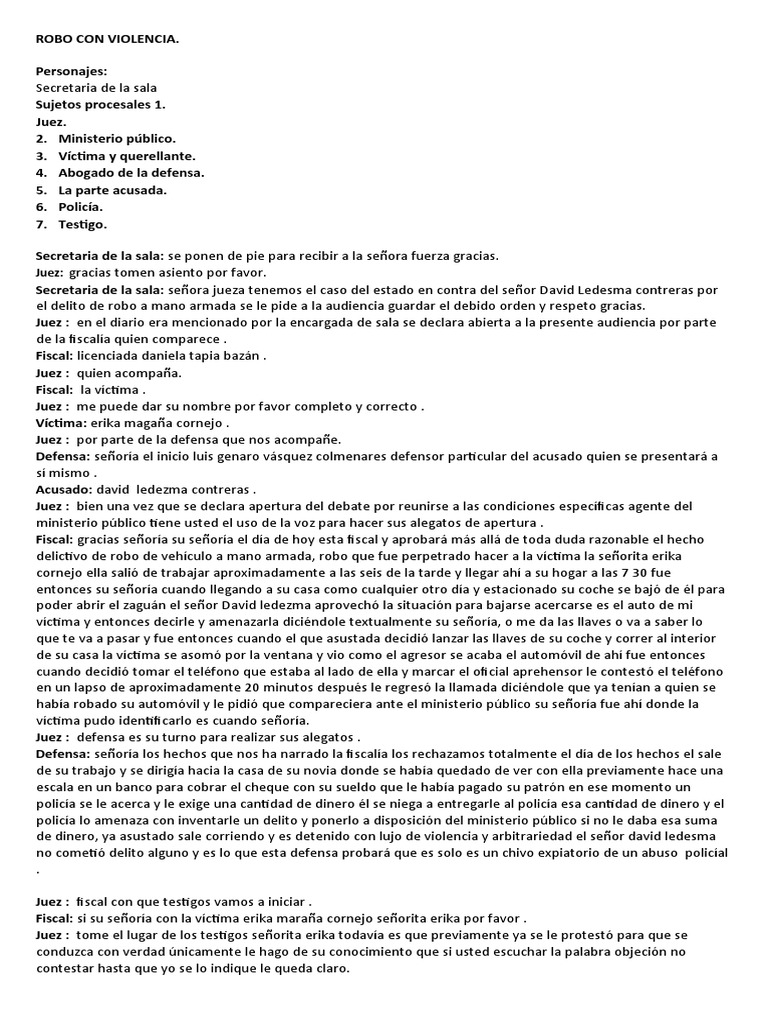 Guion | PDF | Fiscal | Policía