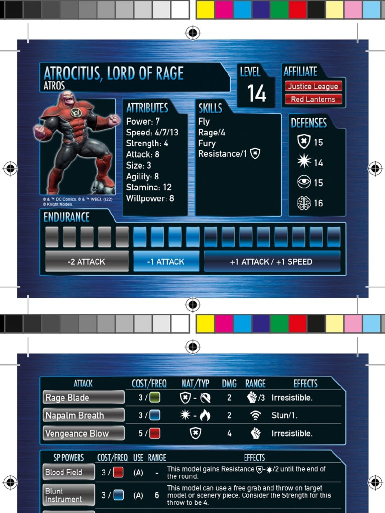 Dcun085 Atrocitus Lord of Rage Character Cards Estandar PDF | PDF