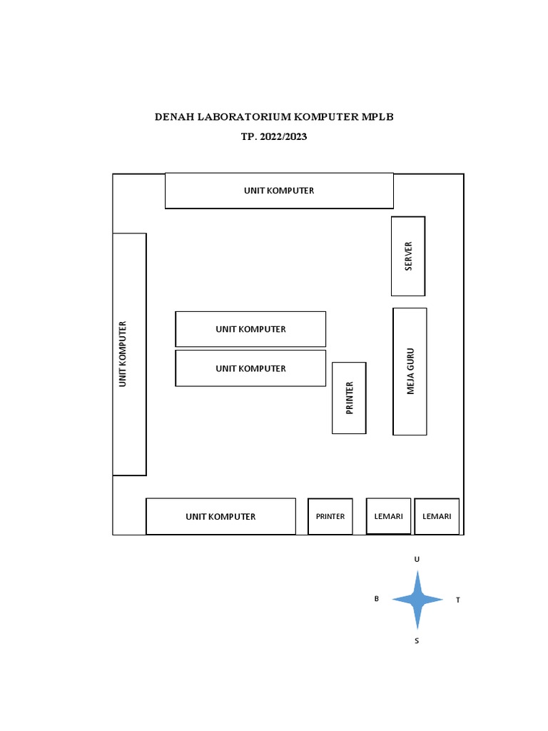 Denah Laboratorium Komputer MPLB | PDF
