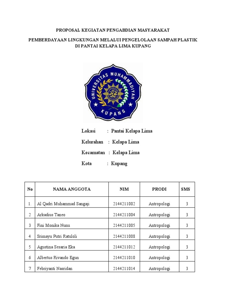 PROPOSAL Kel.1 Pengabdian Masyarakat | PDF | Ilmu Sosial