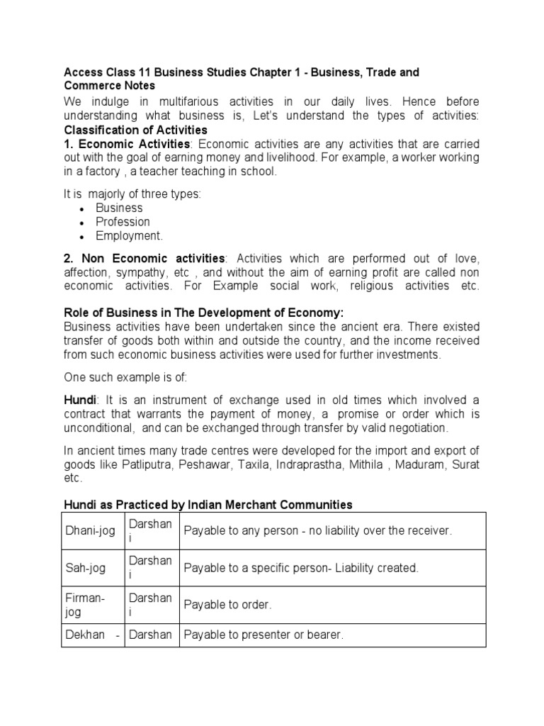 Understanding the Foundation of Business: Classifying Economic ...
