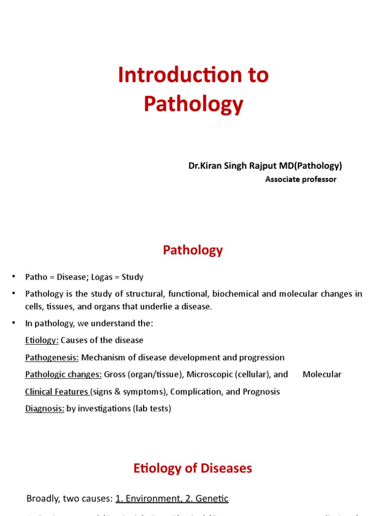 Introduction To Pathology | PDF | Histopathology | Staining