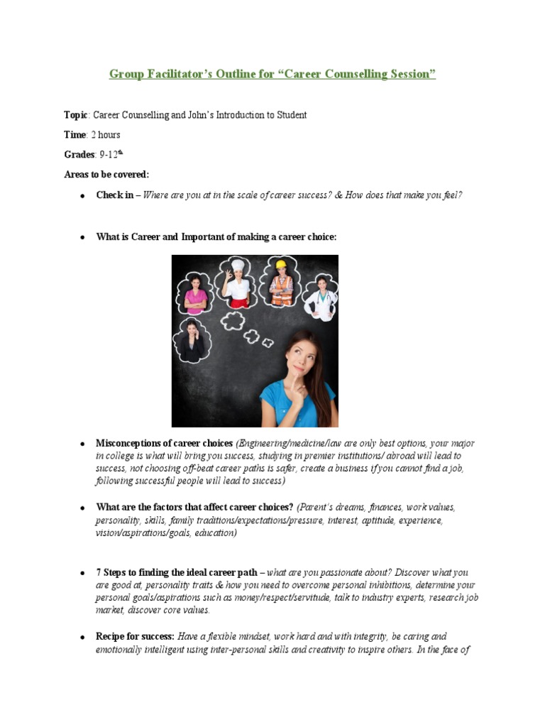 Career Counseling Guide for Teens | PDF | Creativity | Literacy