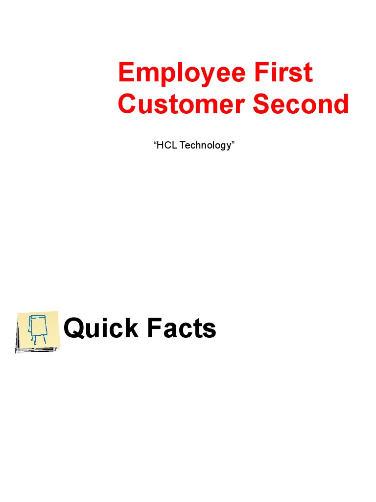 Employee First Customer Second: "HCL Technology" | PDF | Employment ...