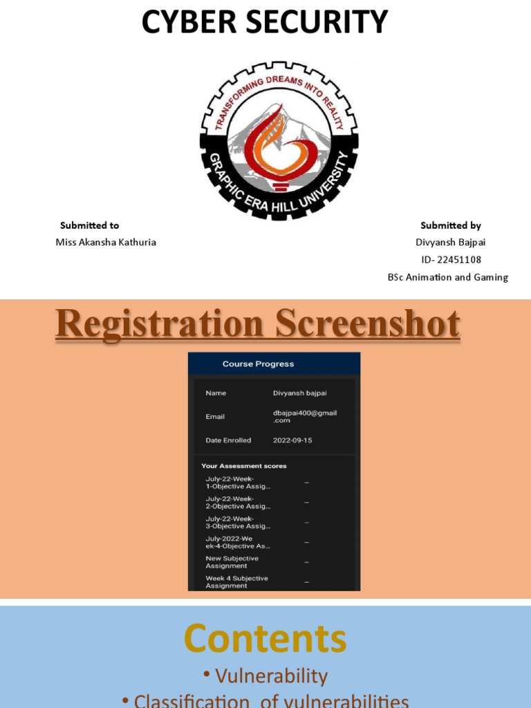 CYBER SECURITY VULNERABILITIES AND THREATS EXPLAINED | PDF