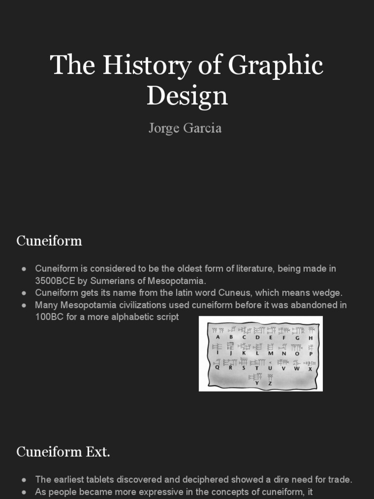 The History of Graphic Design from Cuneiform to Pop Art | PDF